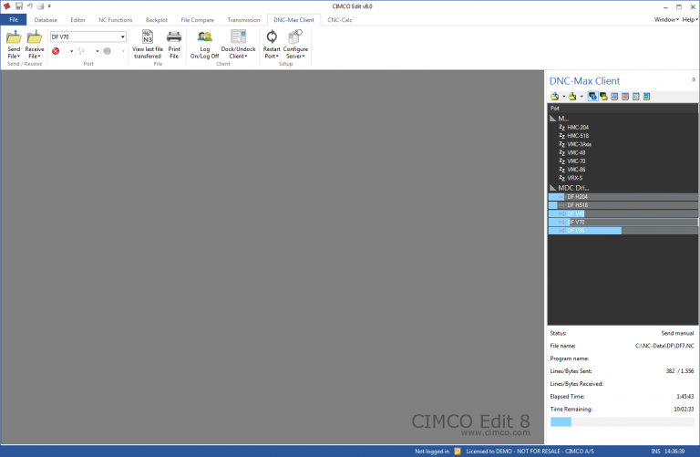 CIMCO Version 8 User Interface - Managed Solutions
